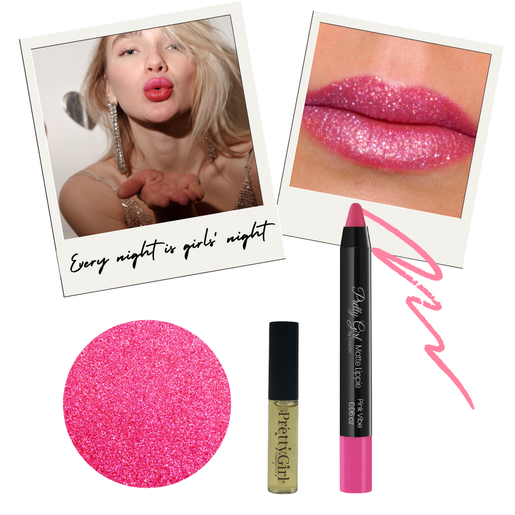 Pink Glitter Lip Kit - Cheer Makeup | Dance Makeup | Drill Team Makeup ...